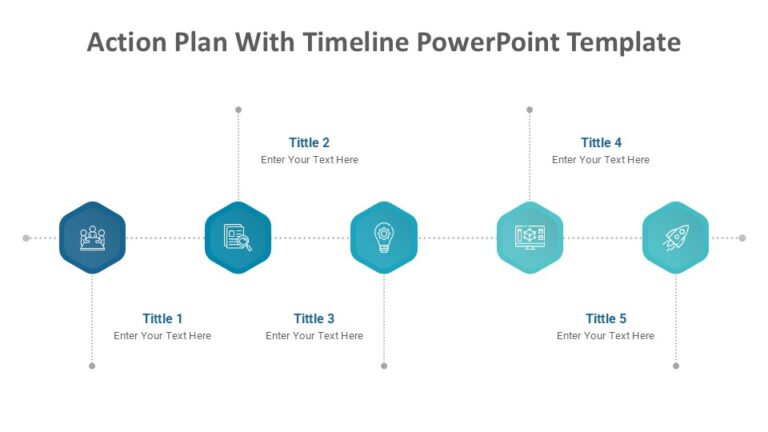 Action Plan With Timeline PowerPoint Template : 100% Editable PPTx