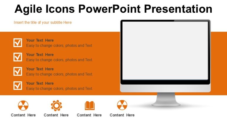 Agile Icons PowerPoint Presentation : 100% Editable PPTx