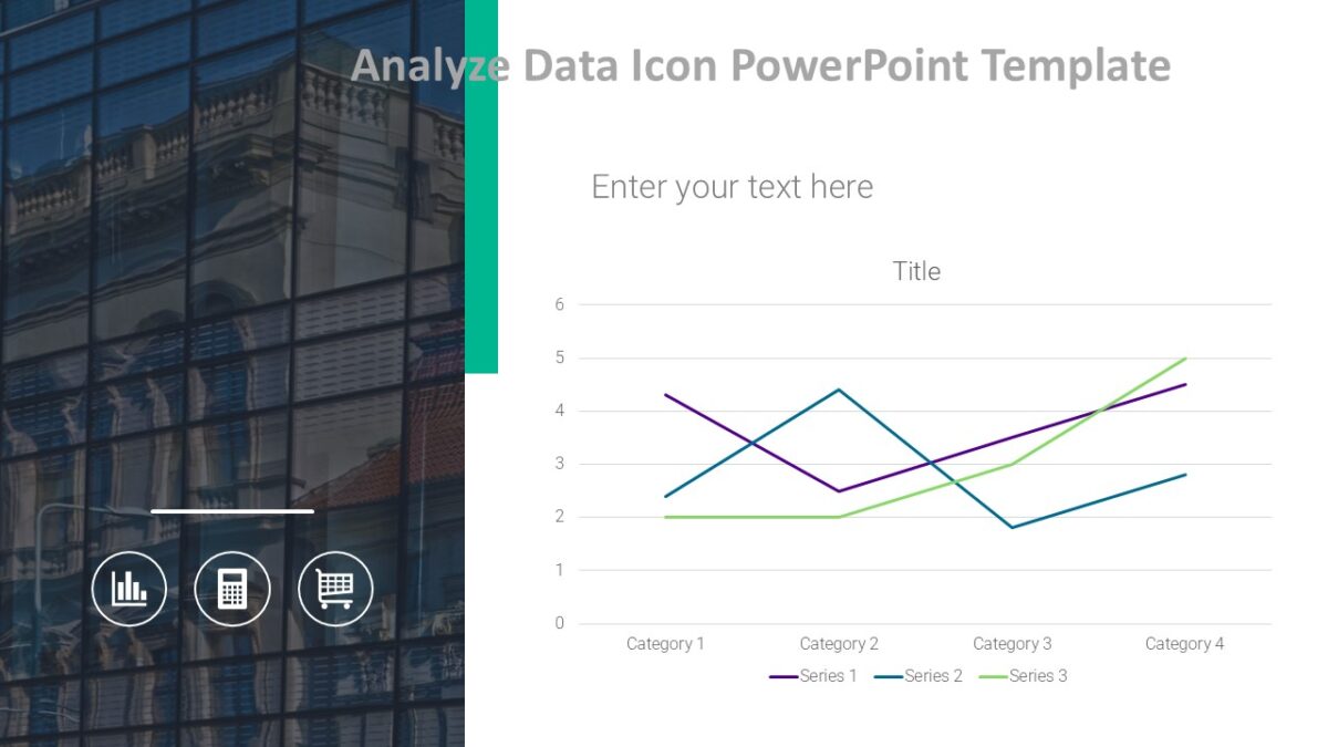 Analyze Data Icon PowerPoint Template : 100% Editable PPTx