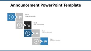 Announcement PowerPoint Template : 100% Editable PPTx