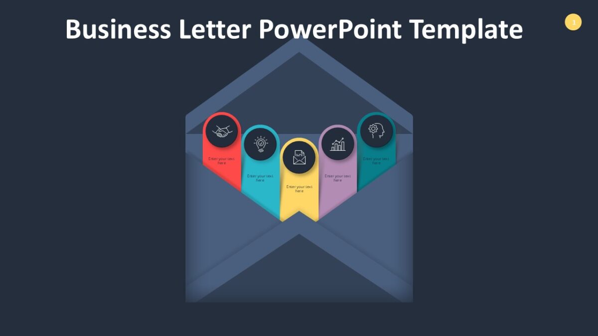 Business Letter PowerPoint Template : 100% Editable PPTx
