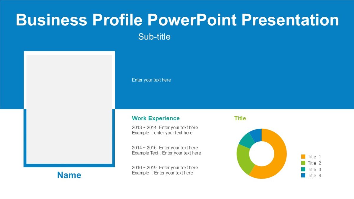 Business Profile PowerPoint Presentation : 100% Editable PPTx