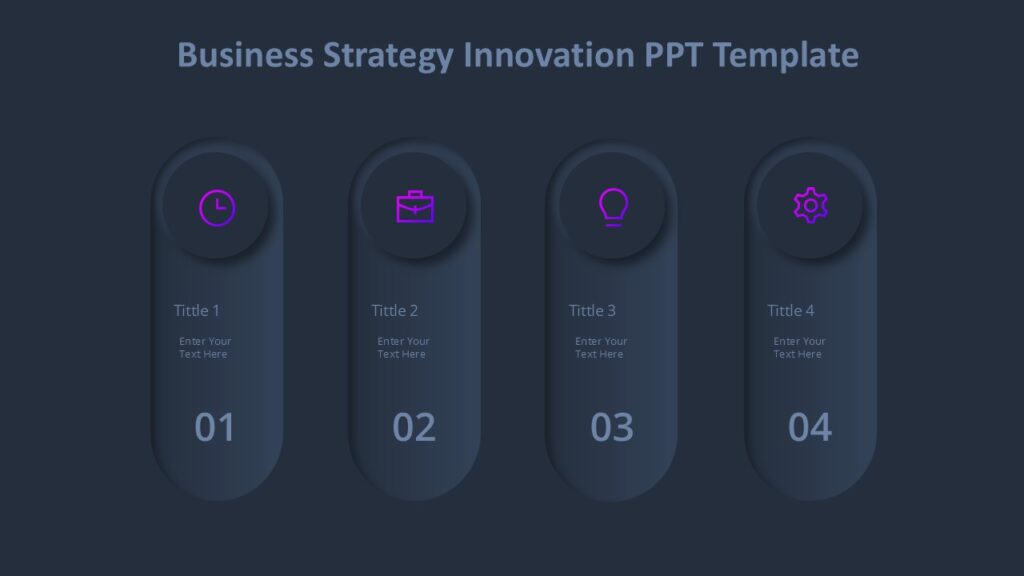 Business Strategy Innovation PPT Template : 100% Editable PPTx