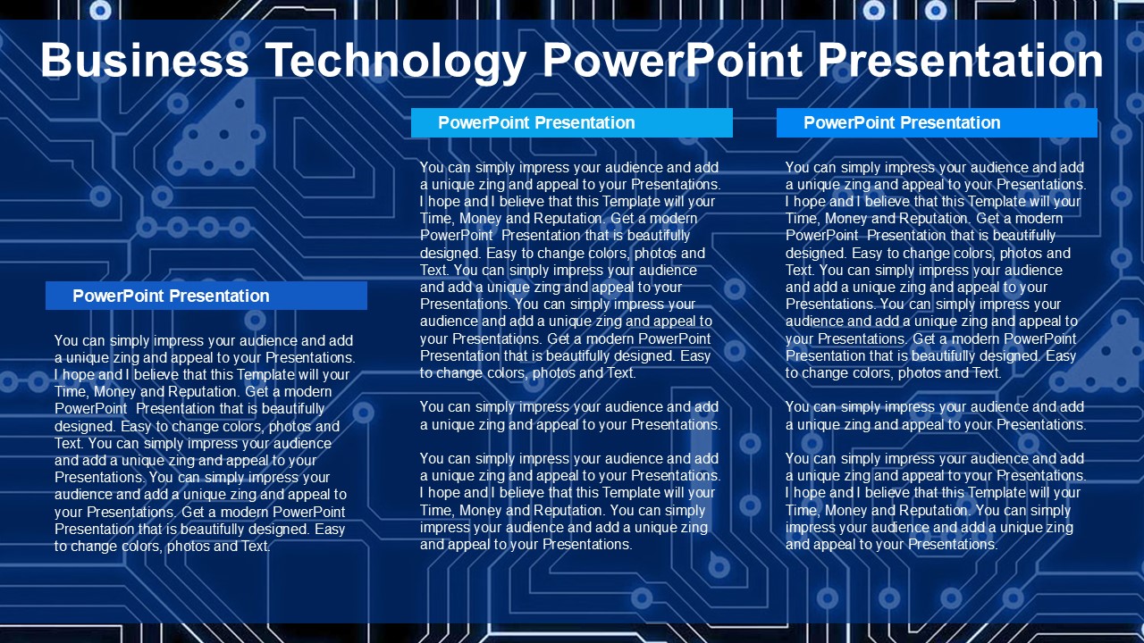 Business Technology PowerPoint Presentation - PPTUniverse