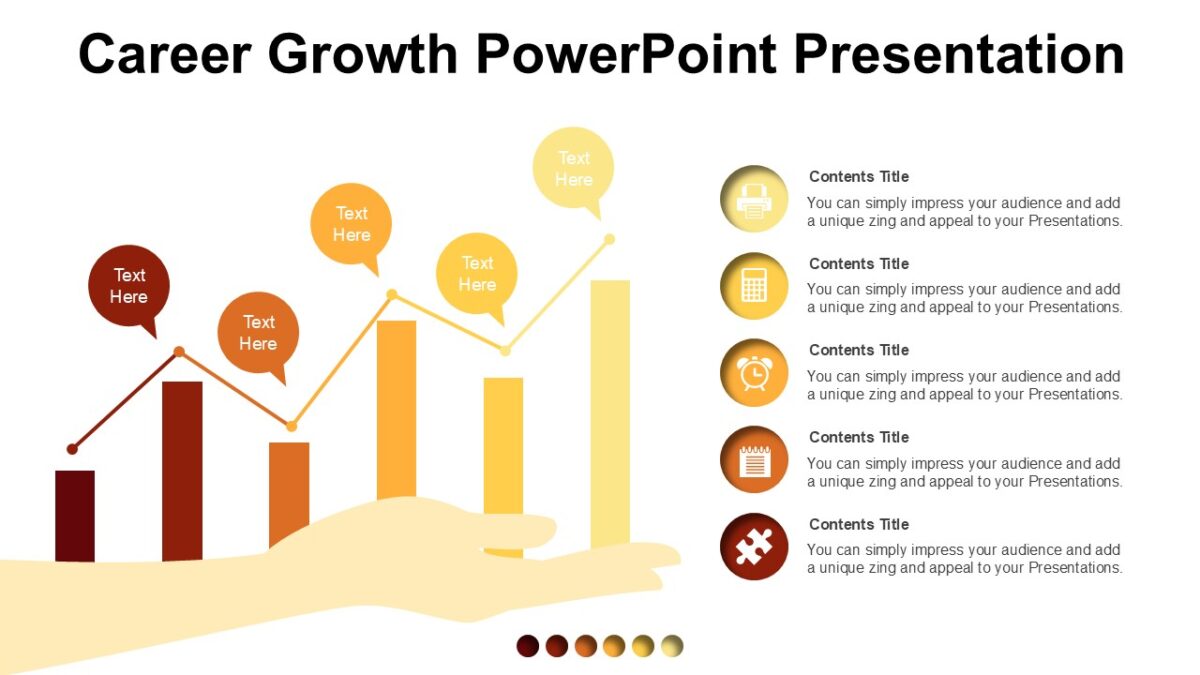 Career Growth PowerPoint Presentation : 100% Editable PPTx