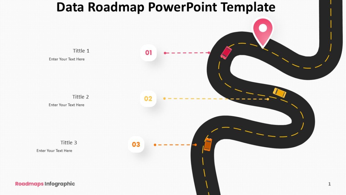 Data Roadmap PowerPoint Template : 100% Editable PPTx