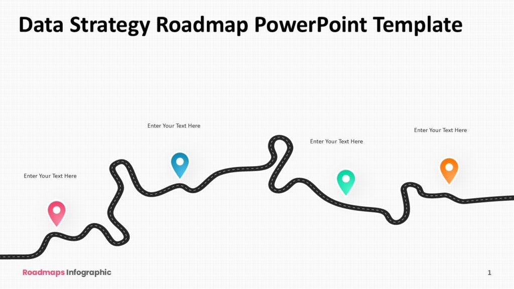 Data Strategy Roadmap PowerPoint Template : 100% Editable PPTx