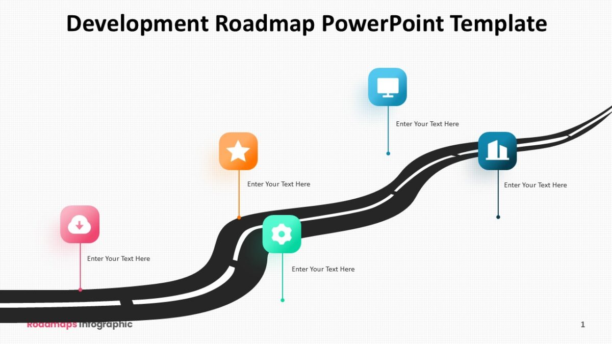 Development Roadmap PowerPoint Template - PPTUniverse