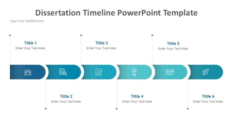 Dissertation Timeline PowerPoint Template : 100% Editable PPTx