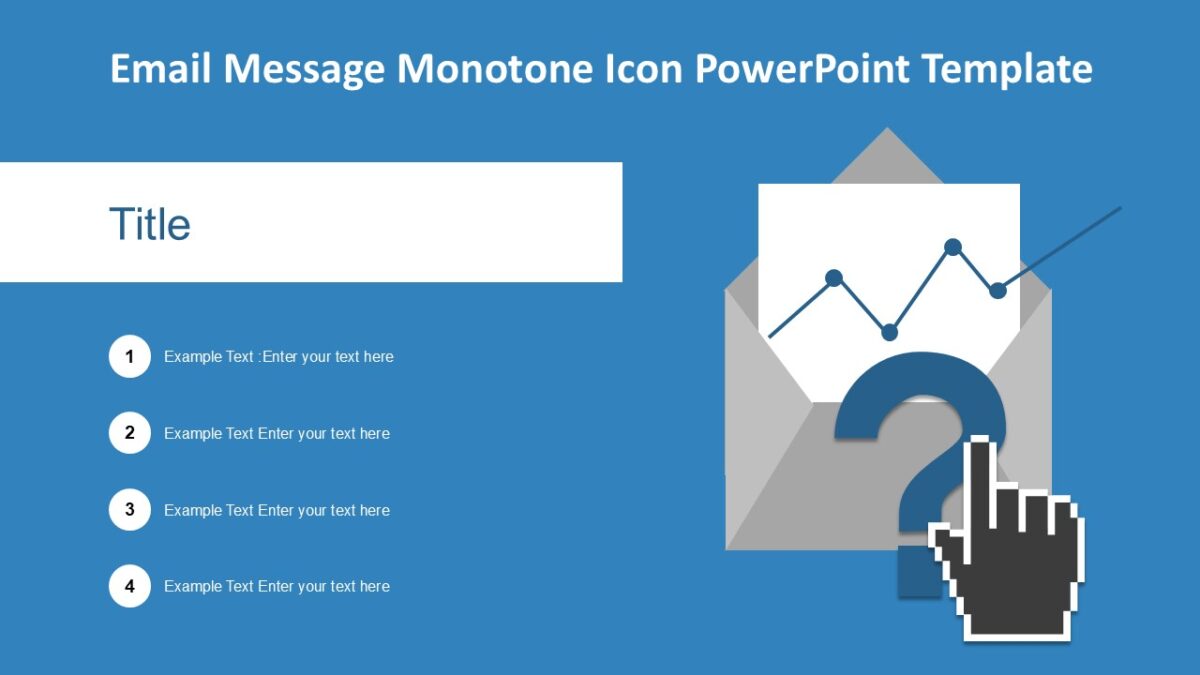 Email Message Monotone Icon PowerPoint Template - PPTUniverse