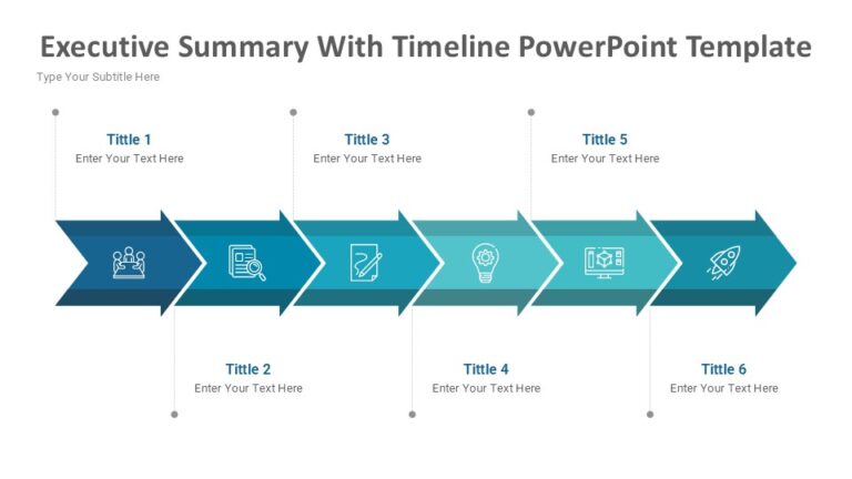 Executive Summary With Timeline PowerPoint Template - PPTUniverse