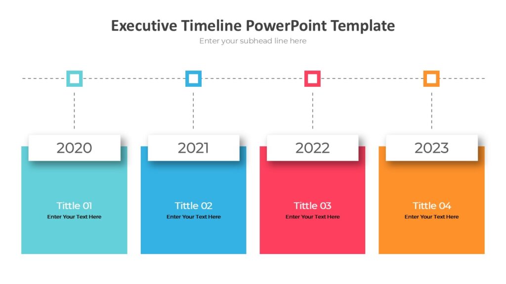 Executive Timeline PowerPoint Template : 100% Editable PPTx