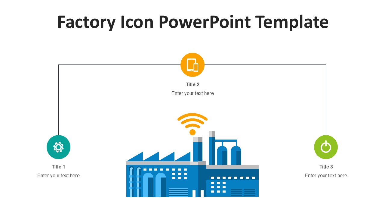 Factory Icon PowerPoint Template - PPTUniverse