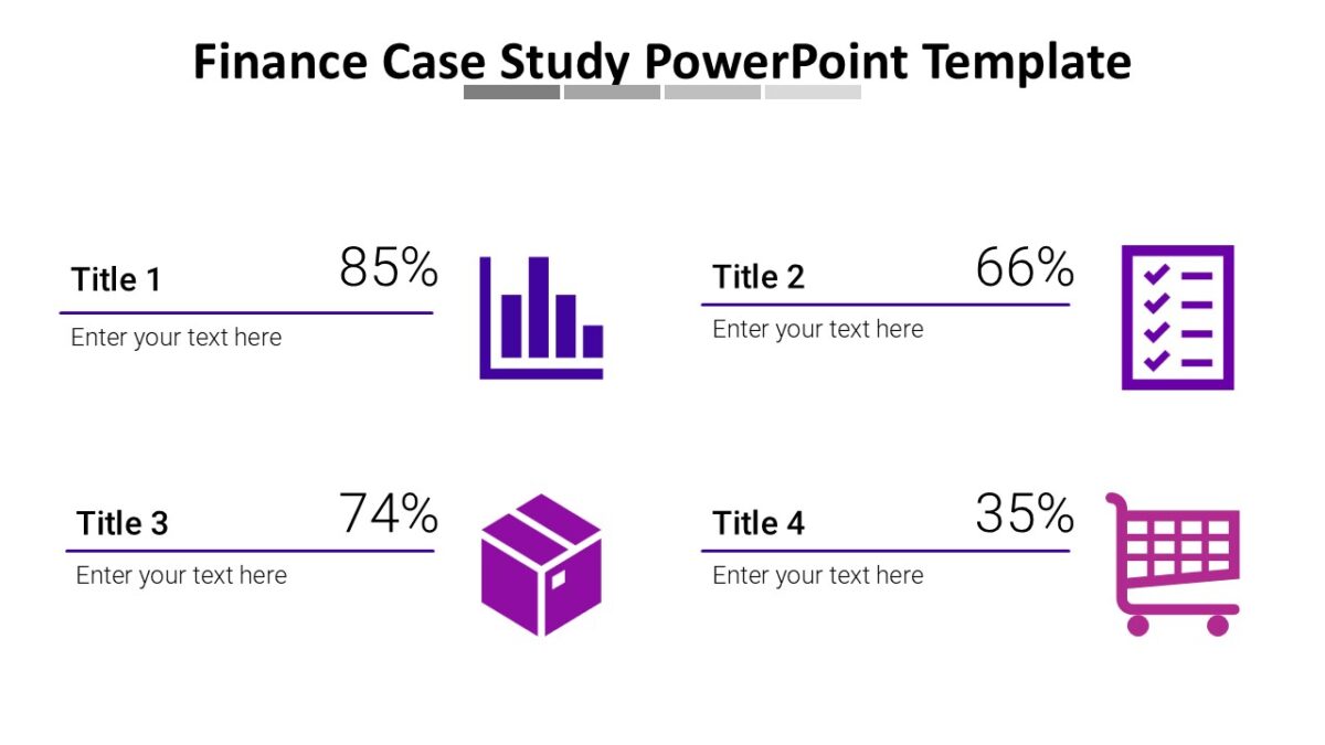 Finance Case Study PowerPoint Template : 100% Editable PPTx