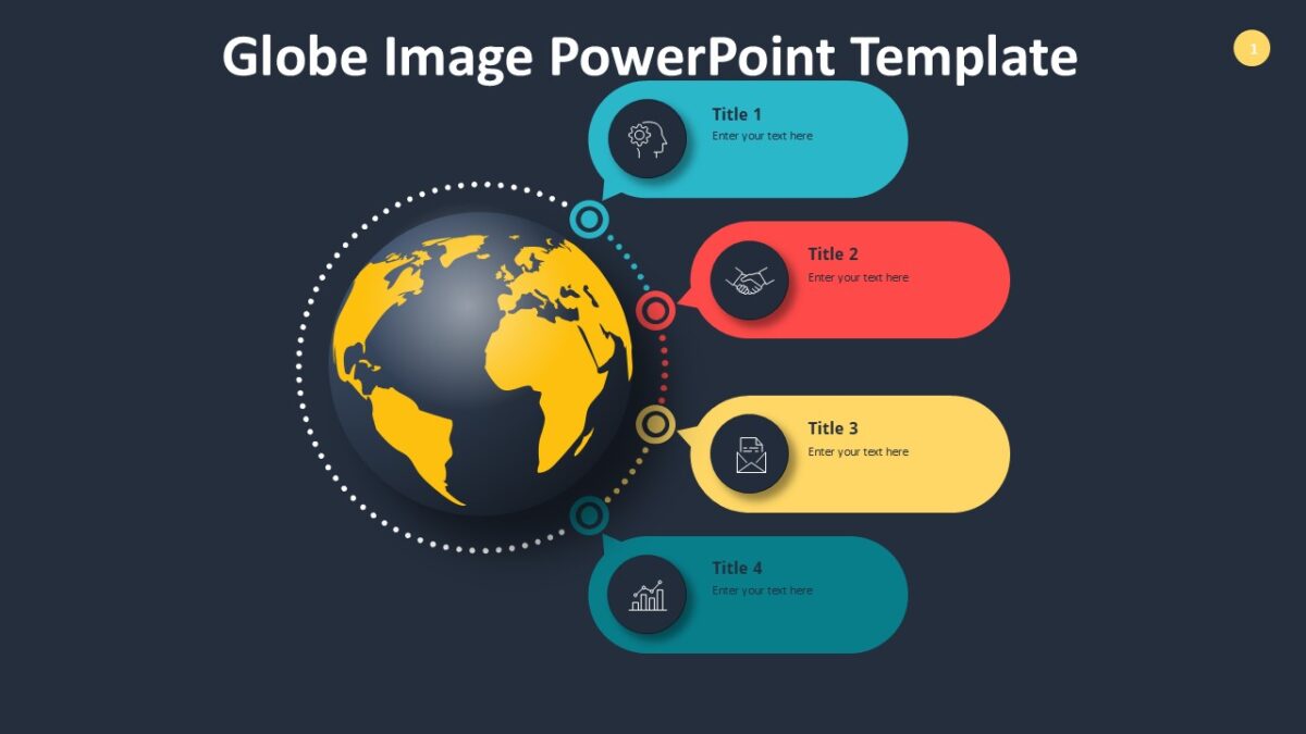 Globe Image PowerPoint Template : 100% Editable PPTx