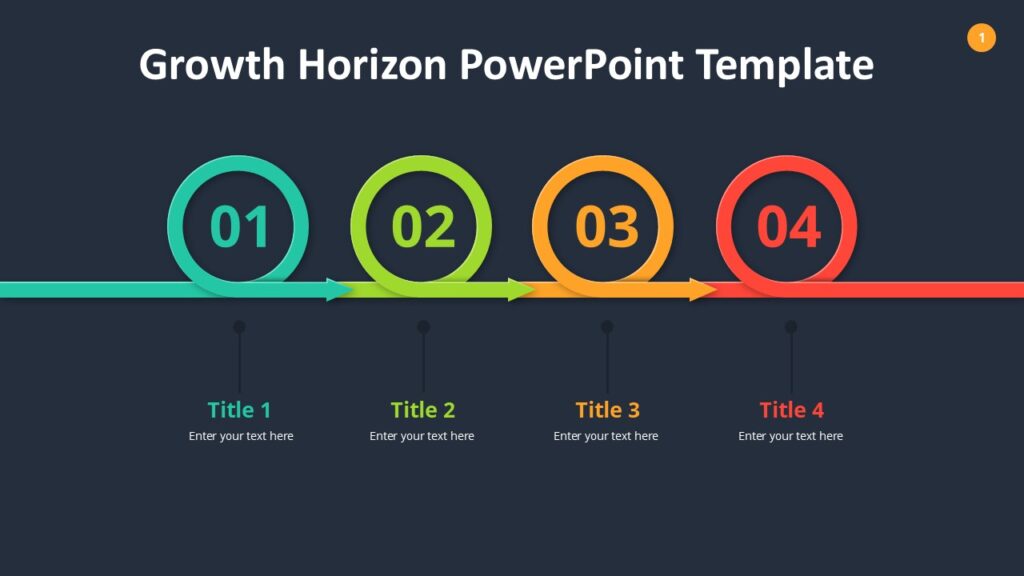 Growth Horizon PowerPoint Template - PPTUniverse