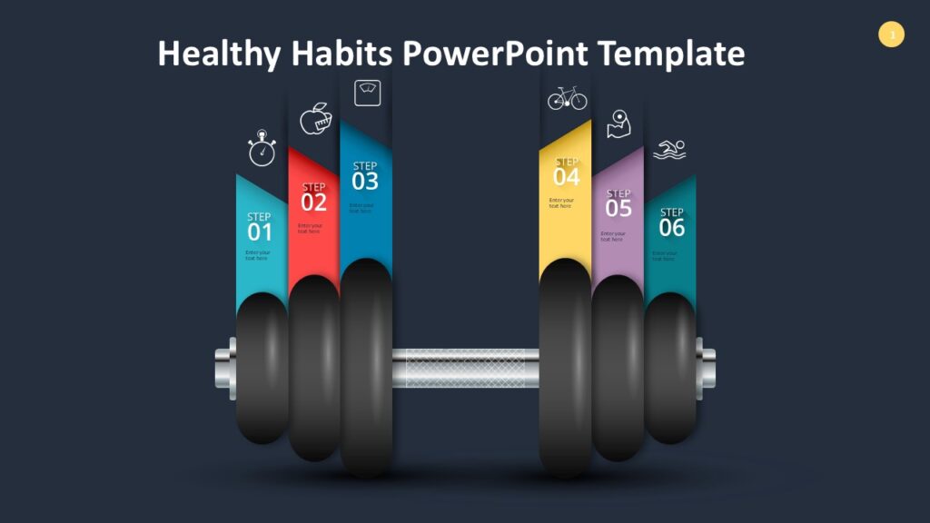 Healthy Habits PowerPoint Template : 100% Editable PPTx