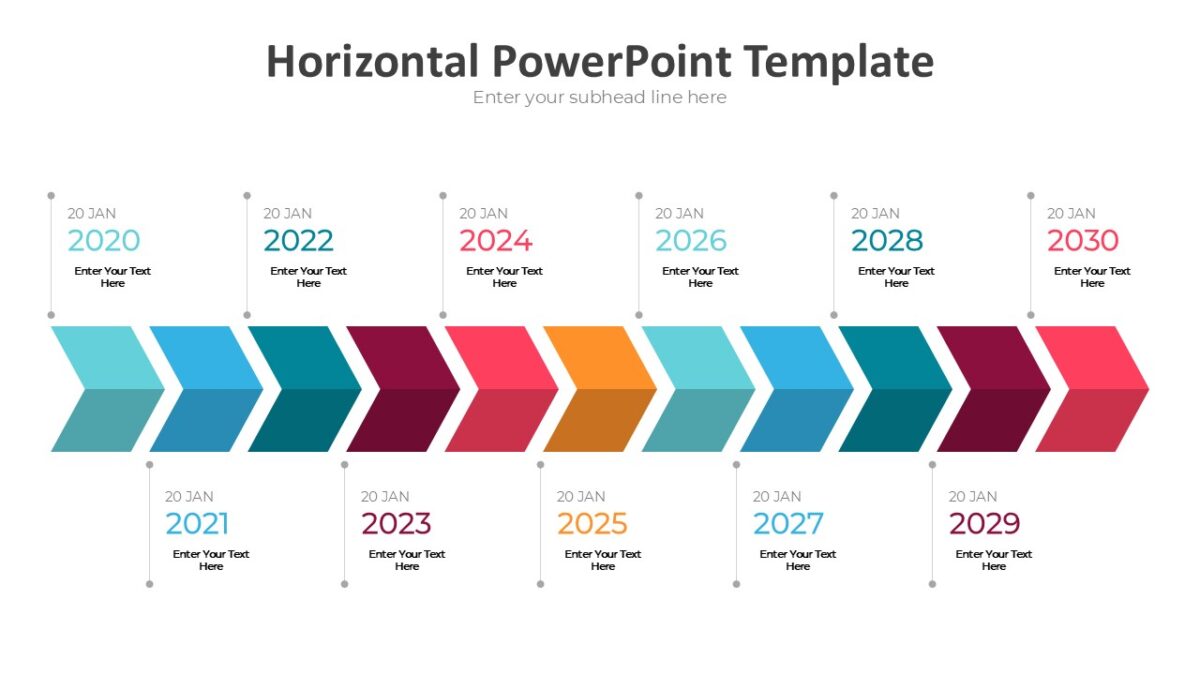 Horizontal PowerPoint Template - PPTUniverse