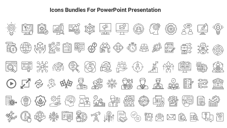 Icons Bundles For PowerPoint Presentation - PPTUniverse