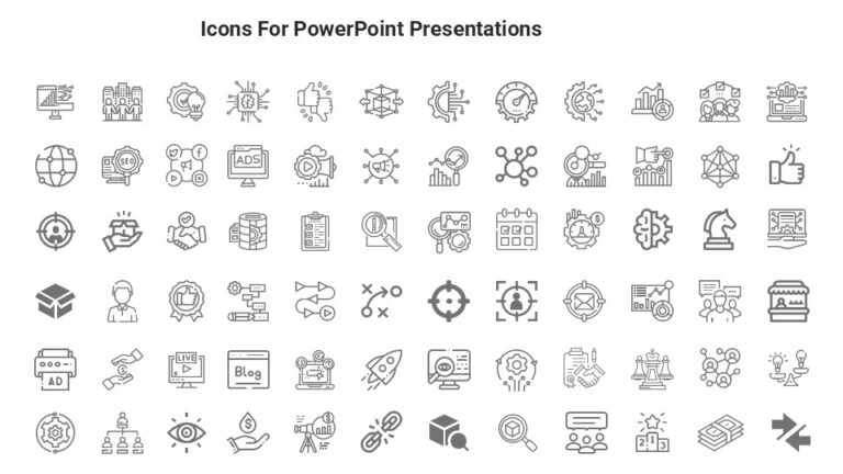 Icons For PowerPoint Presentations : 100% Editable PPTx