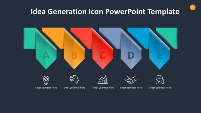 Idea Generation Icon PowerPoint Template : 100% Editable PPTx
