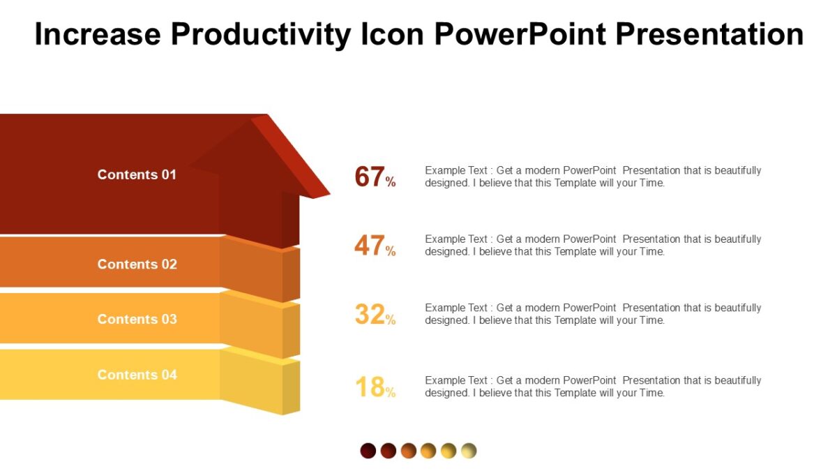 Increase Productivity Icon PowerPoint Presentation : 100% Editable PPTx