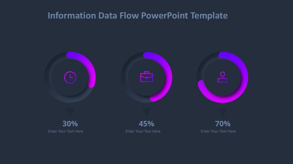 Information Data Flow PowerPoint Template : 100% Editable PPTx