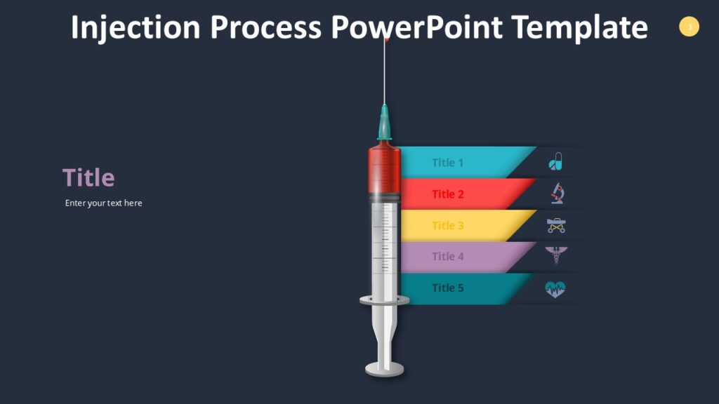 Injection Process PowerPoint Template : 100% Editable PPTx