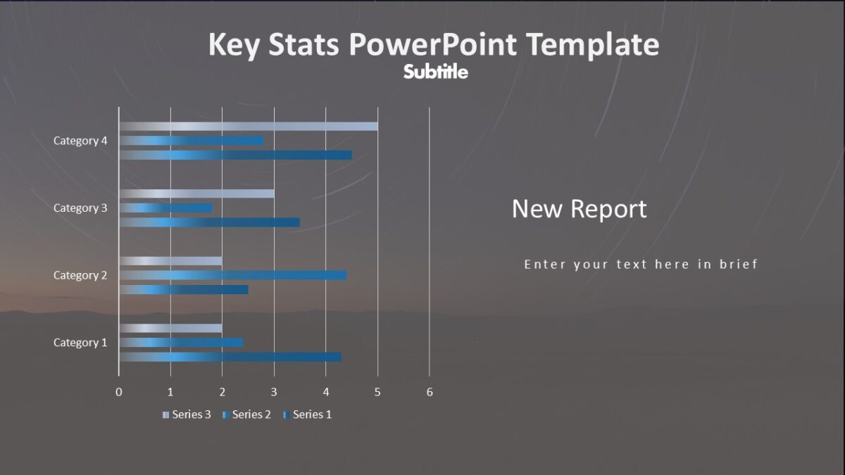 Key Stats PowerPoint Template - PPTUniverse