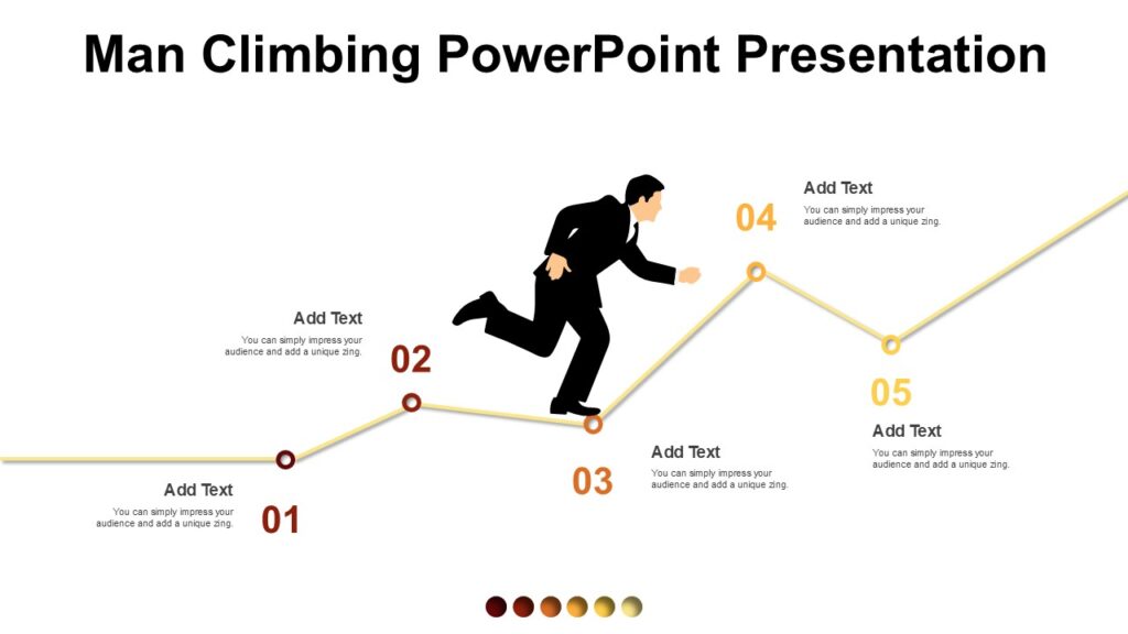 Man Climbing PowerPoint Presentation - PPTUniverse