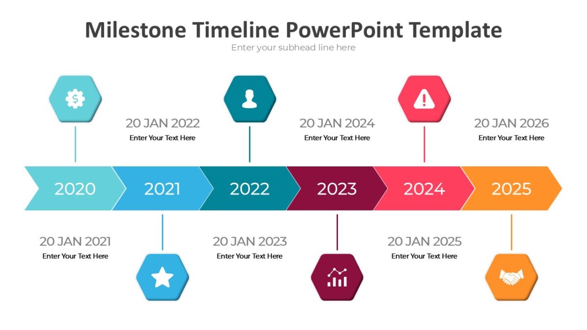 Milestone Timeline PowerPoint Template - PPTUniverse