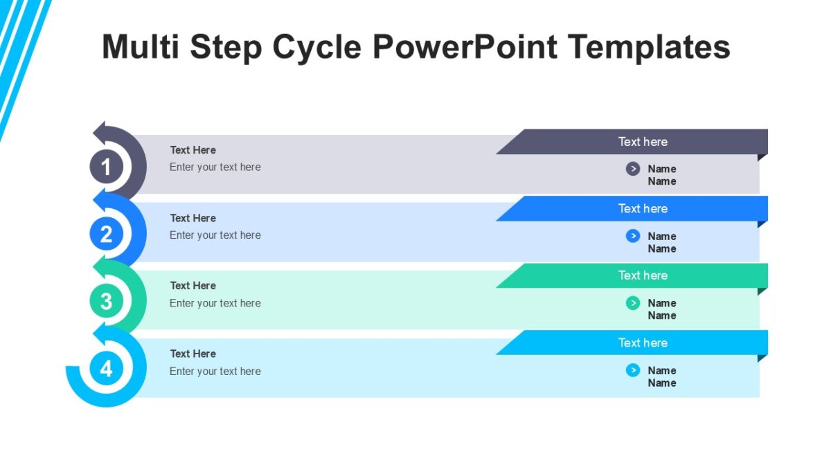 Multi Step Cycle PowerPoint Templates - PPTUniverse