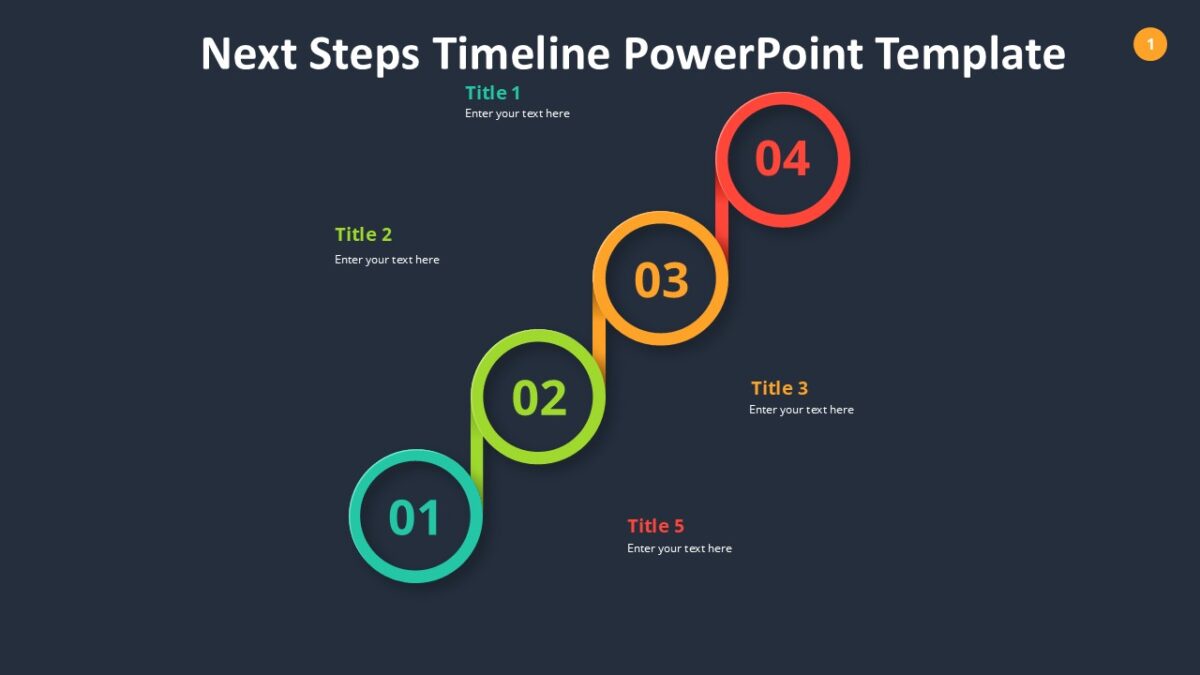 Next Steps Timeline PowerPoint Template - PPTUniverse