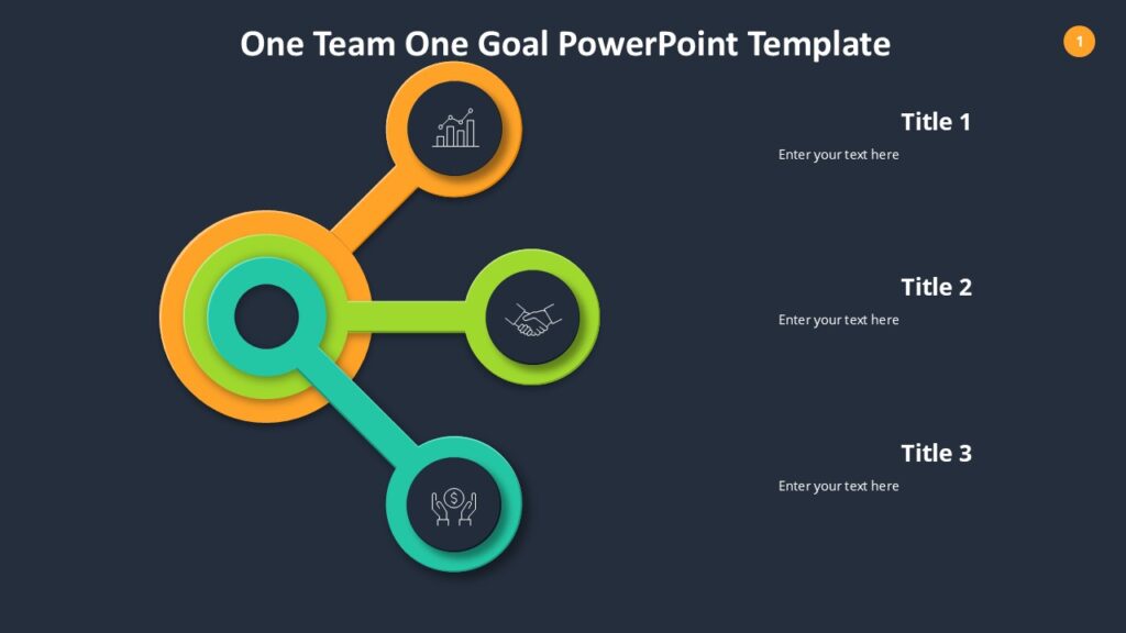 One Team One Goal PowerPoint Template : 100% Editable PPTx