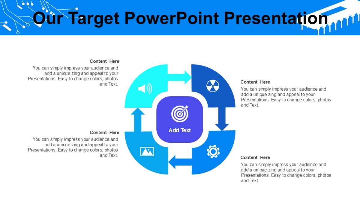 Our Target PowerPoint Presentation : 100% Editable PPTx