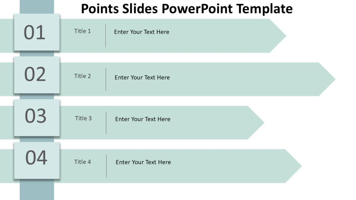Points Slides PowerPoint Template : 100% Editable PPTx
