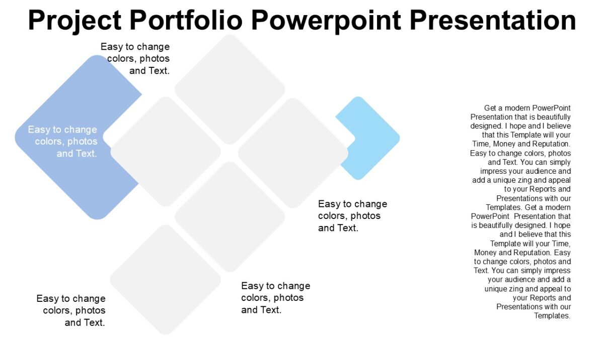 Project Portfolio Powerpoint Presentation : 100% Editable PPTx