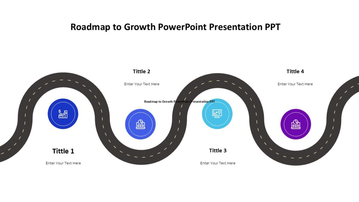 Roadmap to Growth PowerPoint Presentation PPT : 100% Editable PPTx