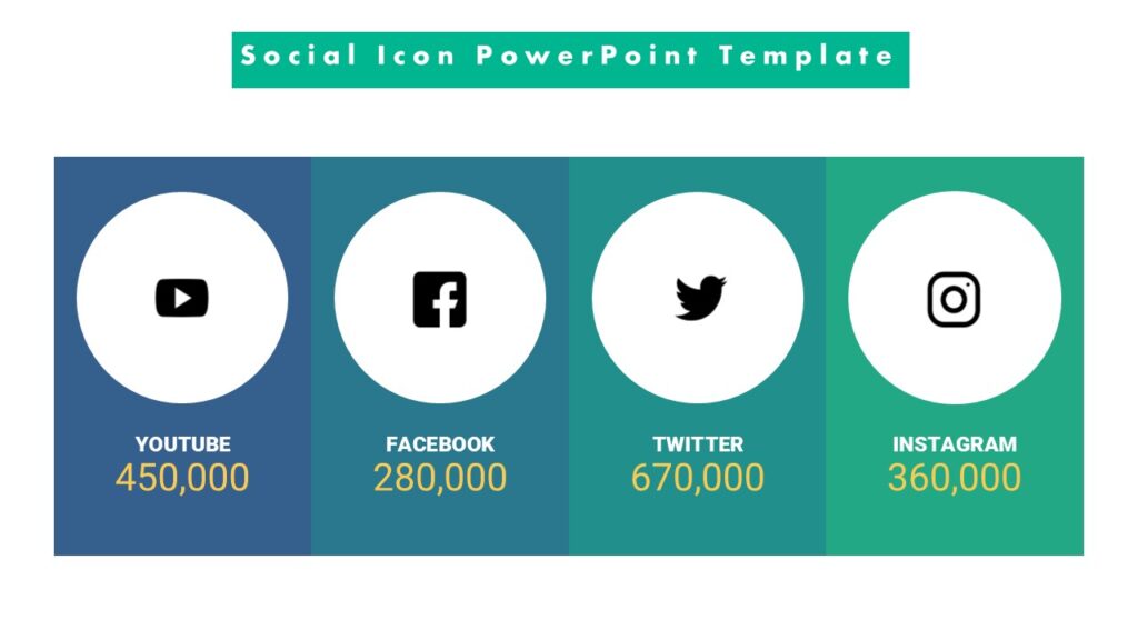 Social Icon PowerPoint Template - PPTUniverse