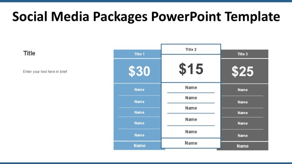 Social Media Packages PowerPoint Template - PPTUniverse