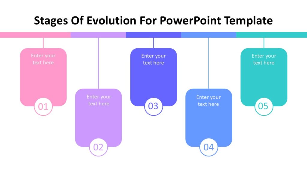 Stages Of Evolution For PowerPoint Template - PPTUniverse