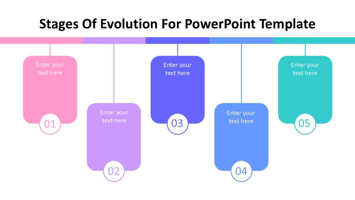 Stages Of Evolution For PowerPoint Template - PPTUniverse