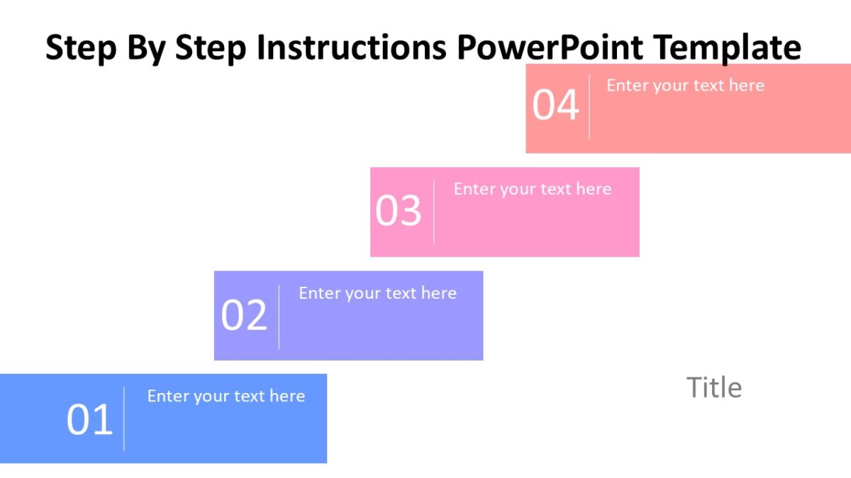 Step By Step Instructions PowerPoint Template - PPTUniverse