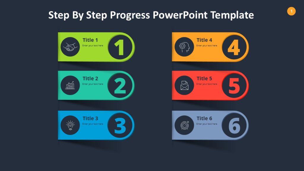 Step By Step Progress PowerPoint Template - PPTUniverse