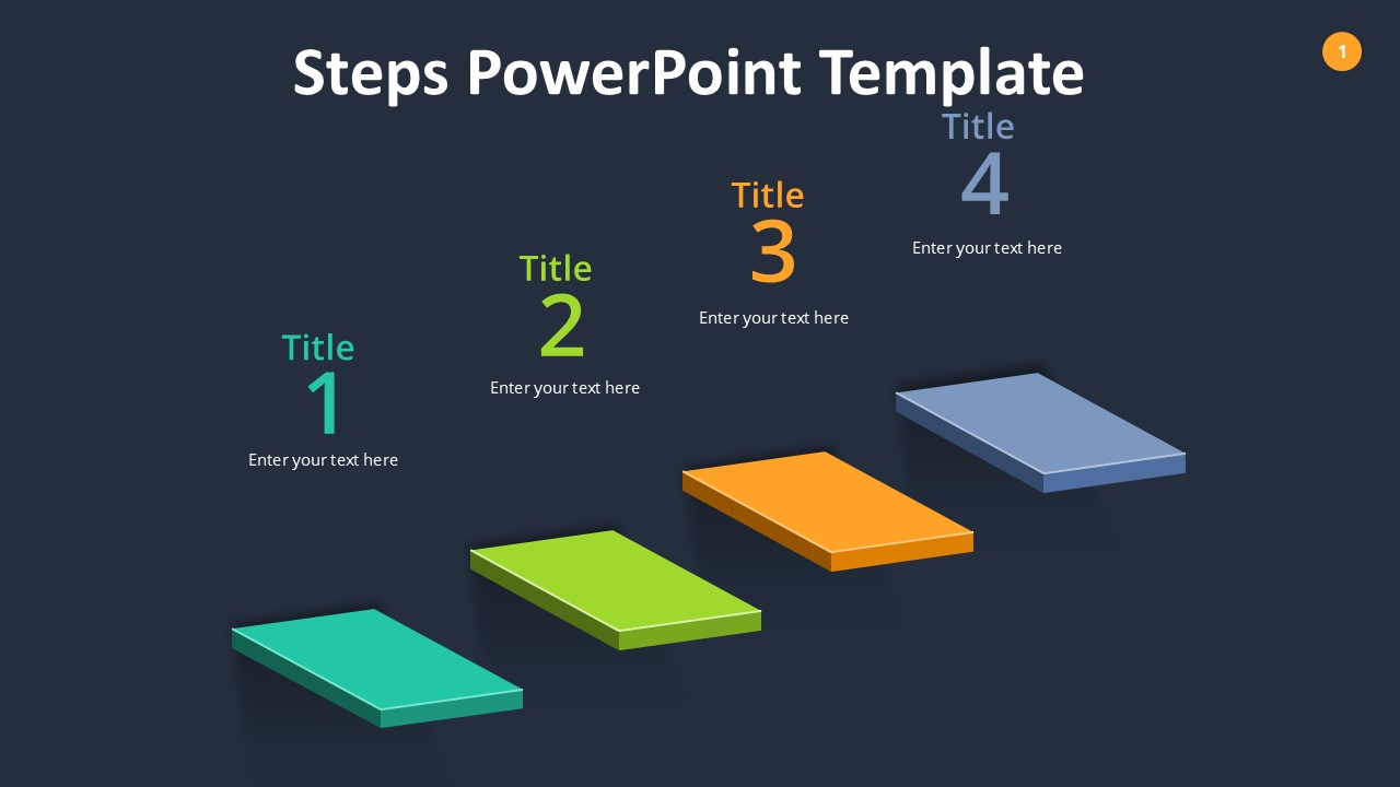 Steps PowerPoint Template - PPTUniverse