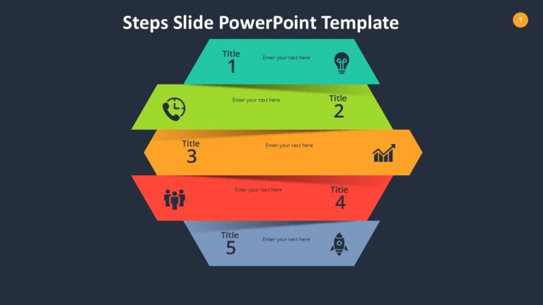 Steps Slide PowerPoint Template : 100% Editable PPTx