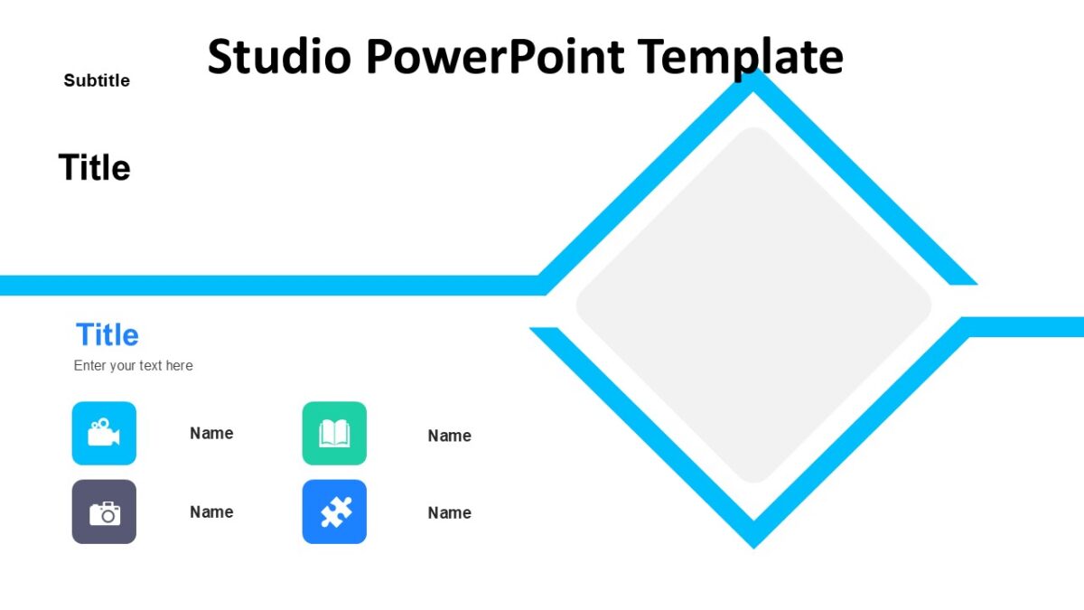 Studio PowerPoint Template : 100% Editable PPTx