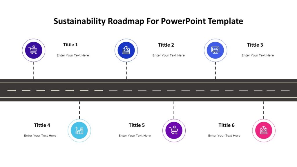 Sustainability Roadmap For PowerPoint Template - PPTUniverse