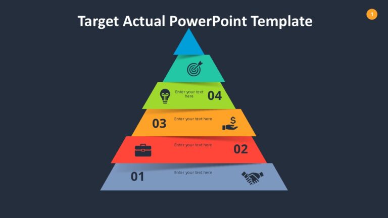 Target Actual PowerPoint Template : 100% Editable PPTx
