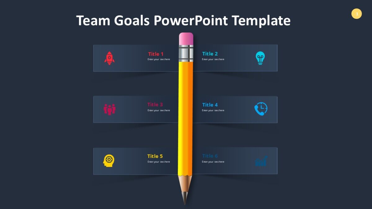 Team Goals PowerPoint Template : 100% Editable PPTx
